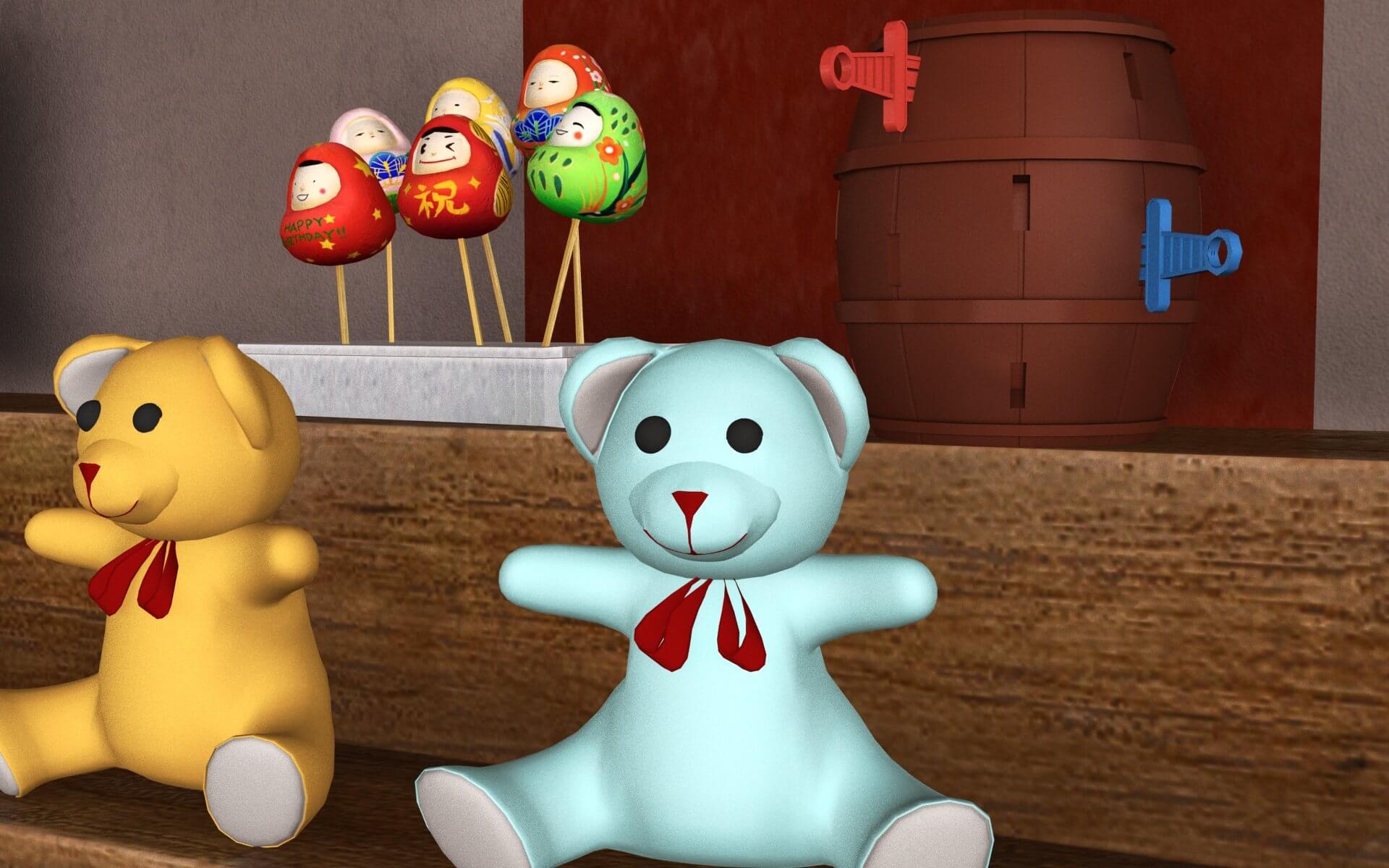 Japanese Street Stall 0008 Shateki Gun-shooting 3D Model by tomoplace