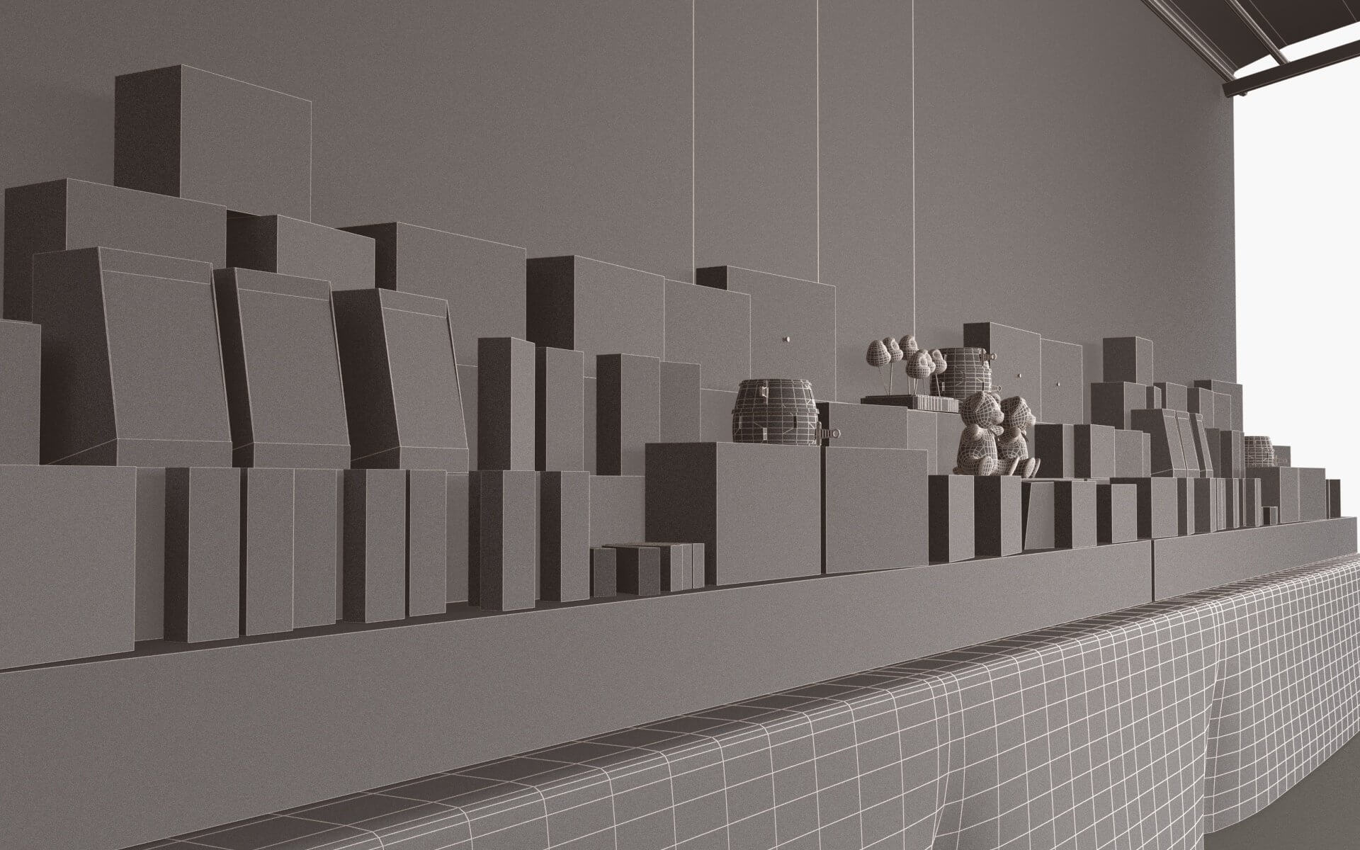 Japanese Street Stall 0008 Shateki Gun-shooting 3D Model by tomoplace