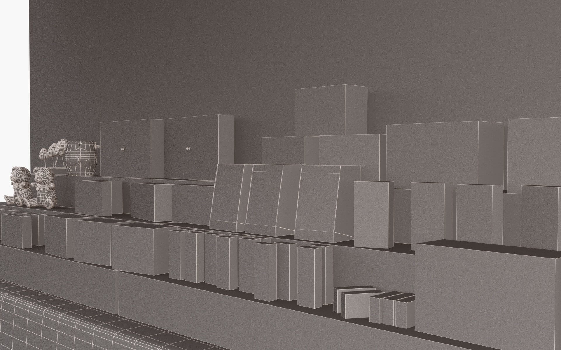 Japanese Street Stall 0008 Shateki Gun-shooting 3D Model by tomoplace