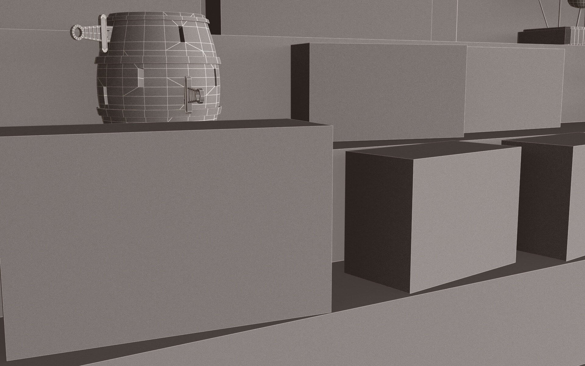 Japanese Street Stall 0008 Shateki Gun-shooting 3D Model by tomoplace