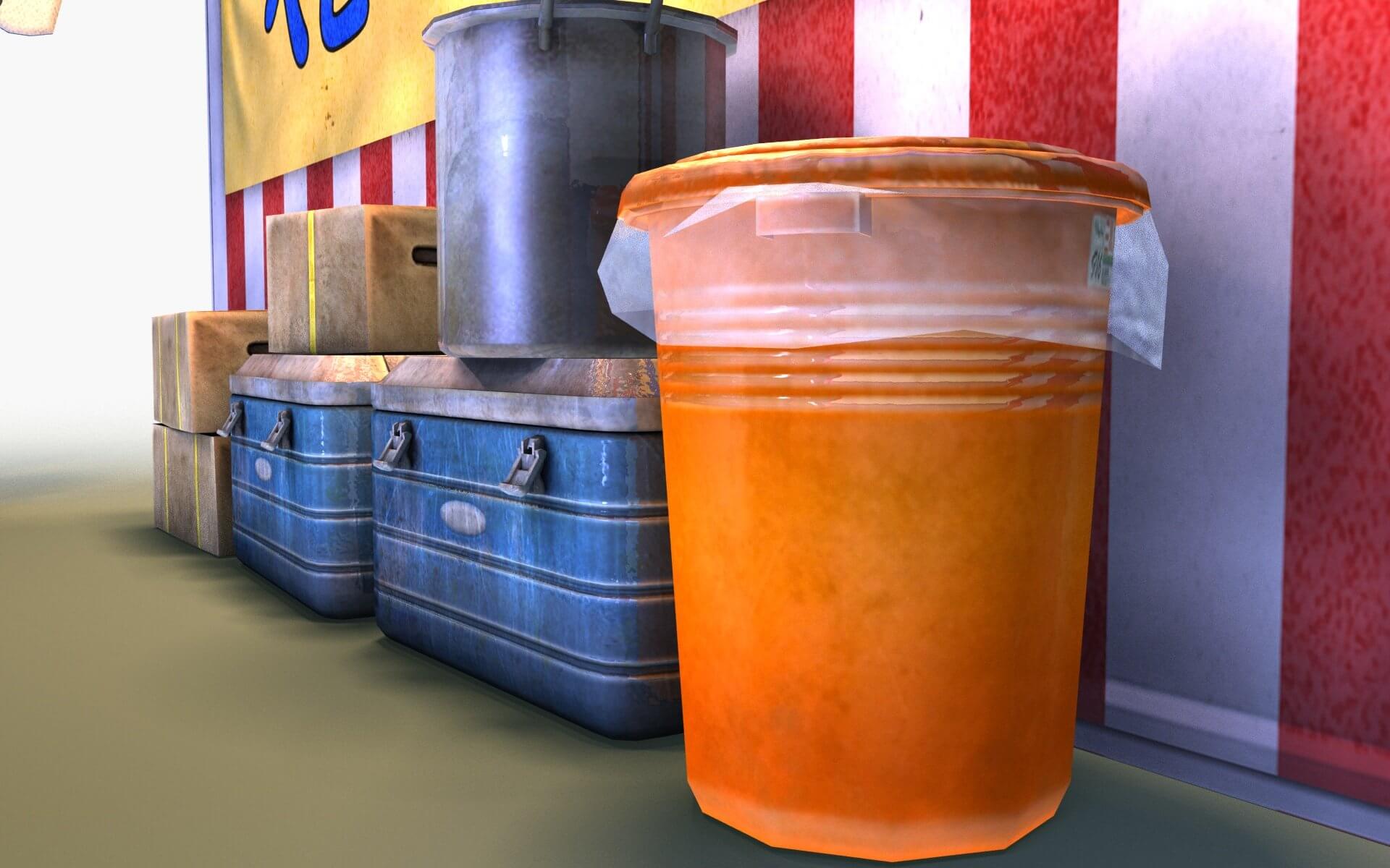 Japanese Street Stall 0010 Sponge Cake - 3D Model by tomoplace