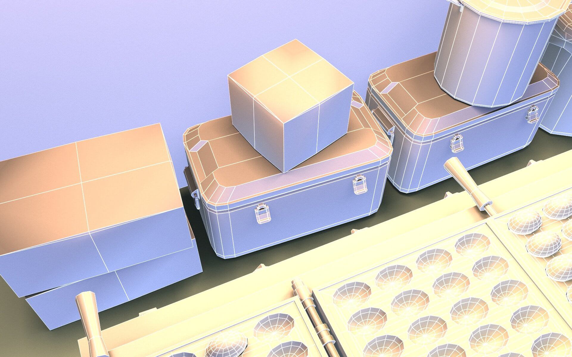 Japanese Street Stall 0010 Sponge Cake - 3D Model by tomoplace