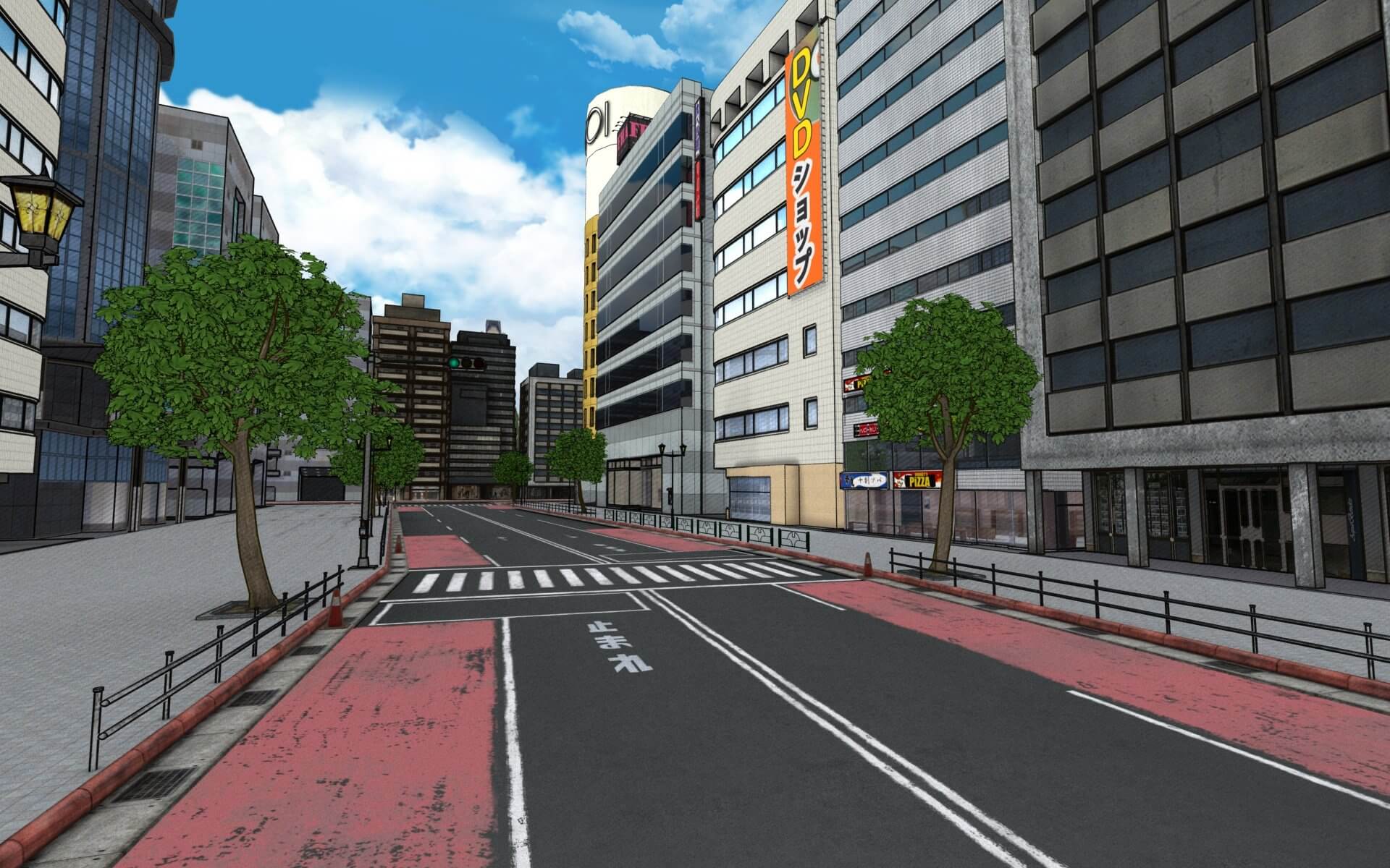 Japanese Streetscape 0006 - 3D Model by tomoplace