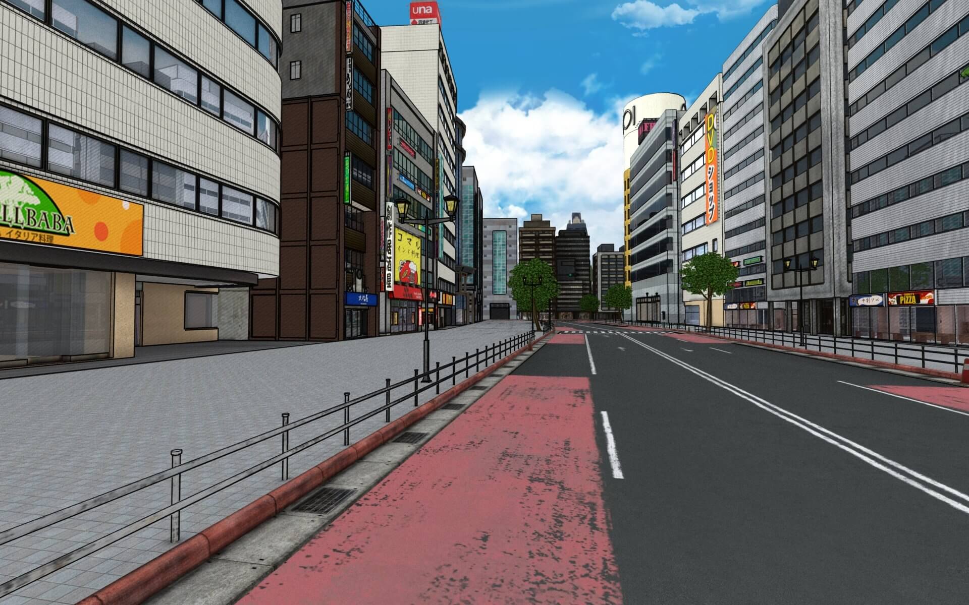 Japanese Streetscape 0006 - 3D Model by tomoplace