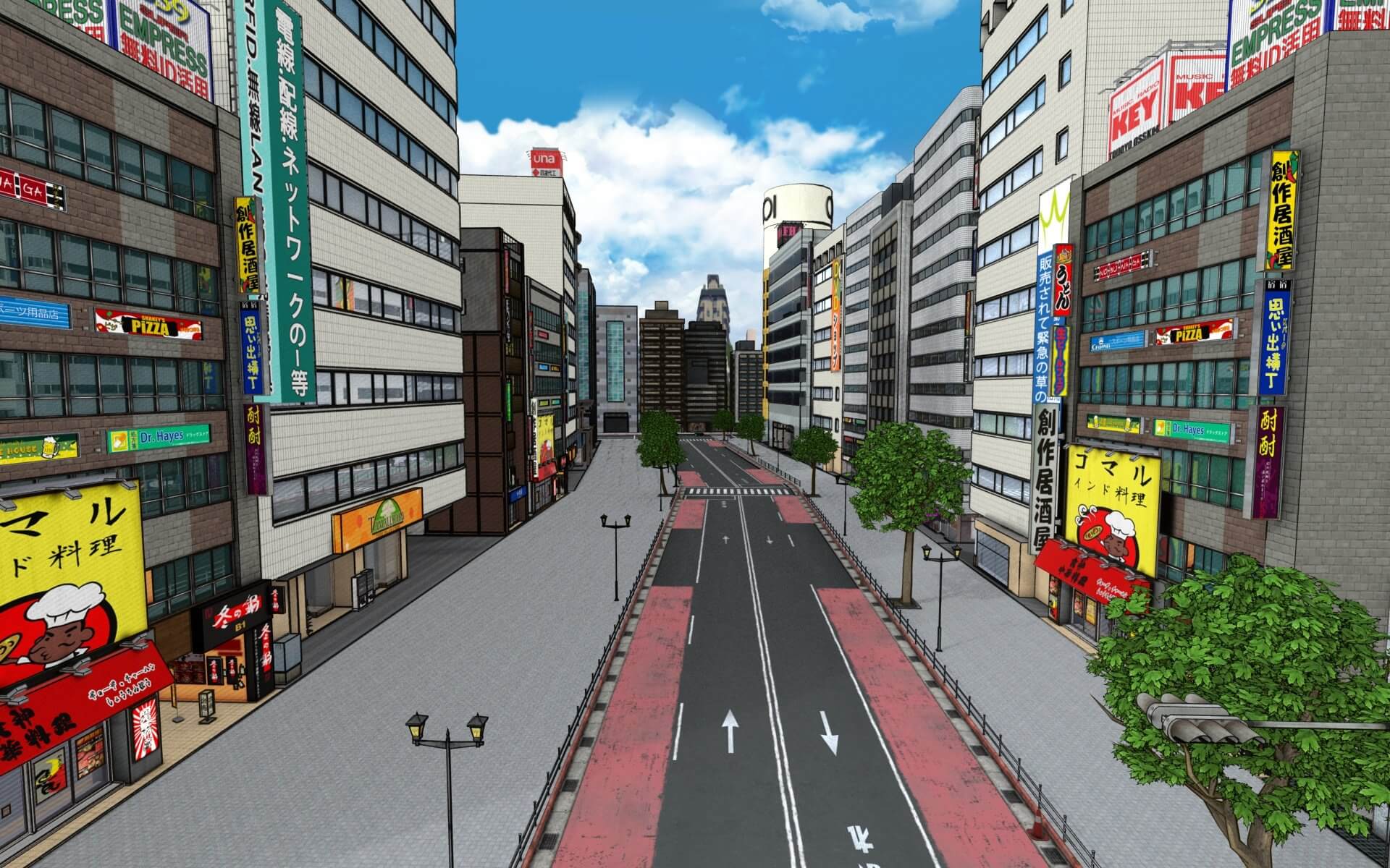Japanese Streetscape 0006 - 3D Model by tomoplace