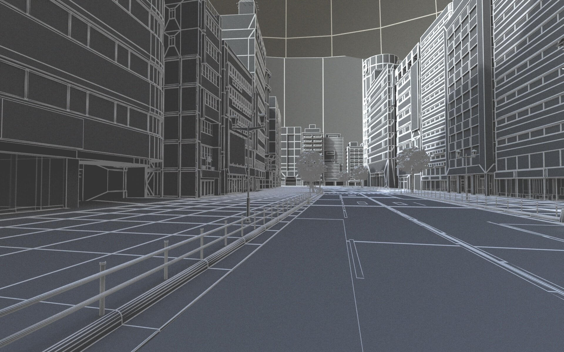 Japanese Streetscape 0006 - 3D Model by tomoplace