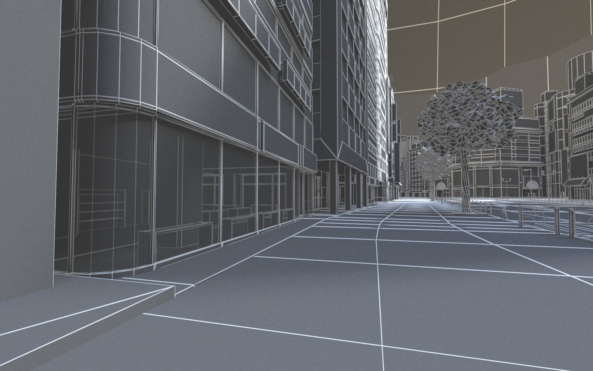 Japanese Streetscape 0006 - 3D Model by tomoplace