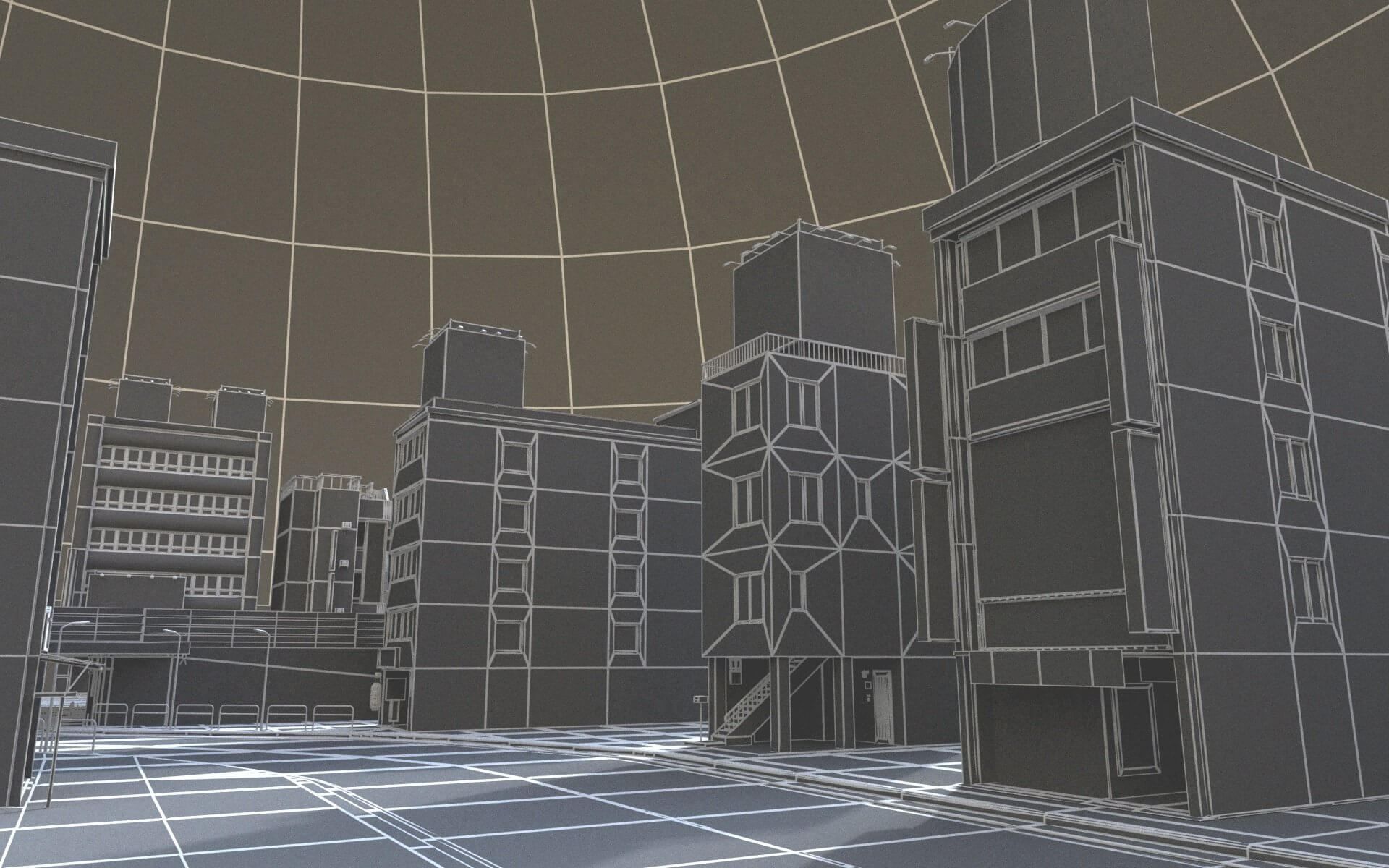 Japanese Streetscape 0007 - 3D Model by tomoplace