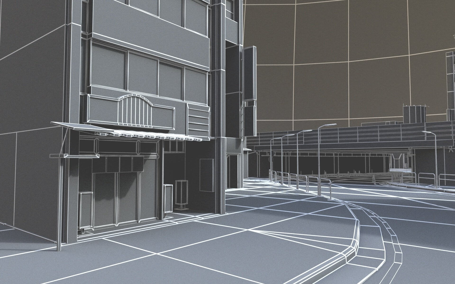 Japanese Streetscape 0007 - 3D Model by tomoplace
