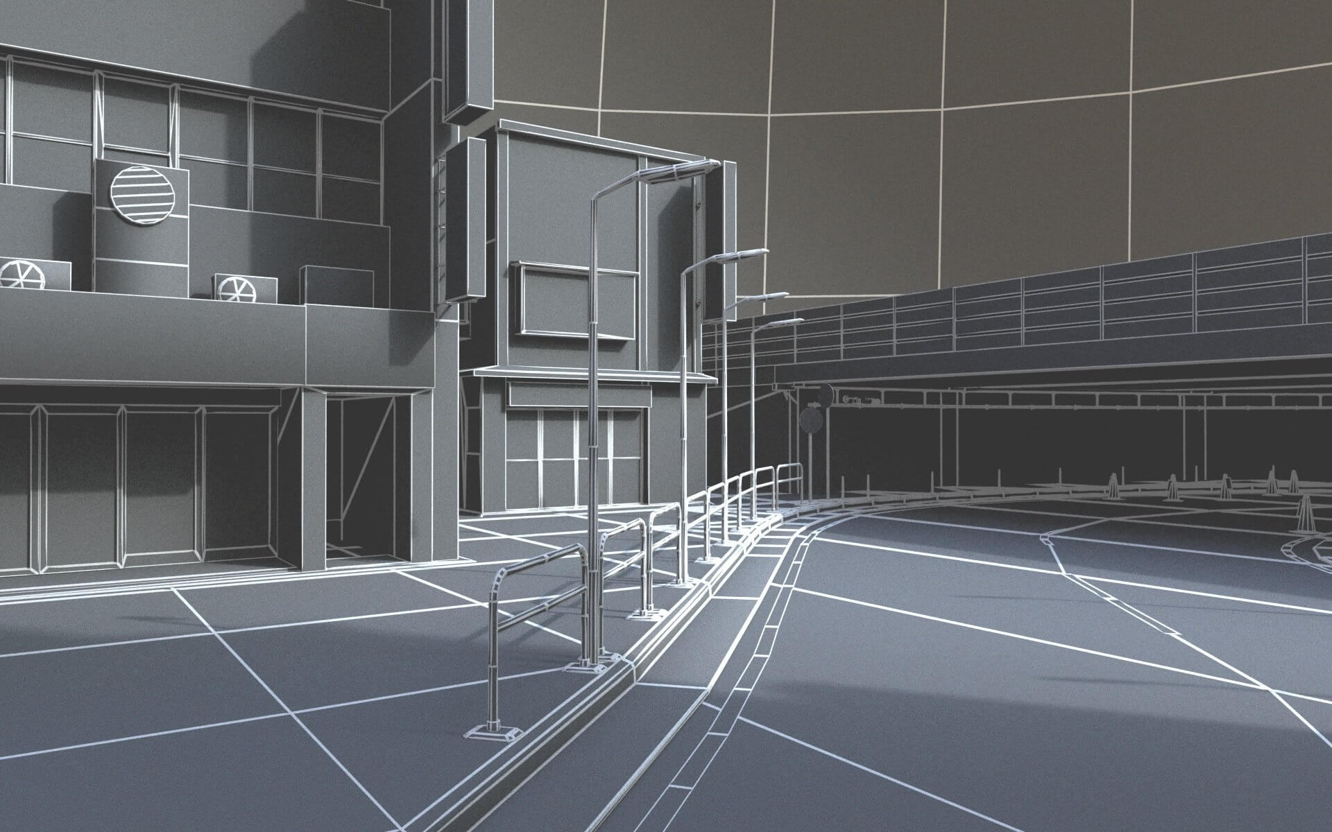 Japanese Streetscape 0007 - 3D Model by tomoplace