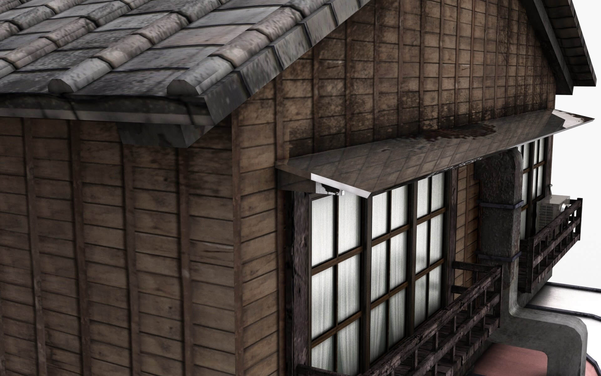 Japanese Style House 0004C - 3D Model by tomoplace