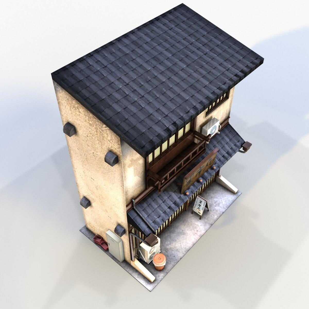 Japanese Style House 0015 - 3D Model by tomoplace