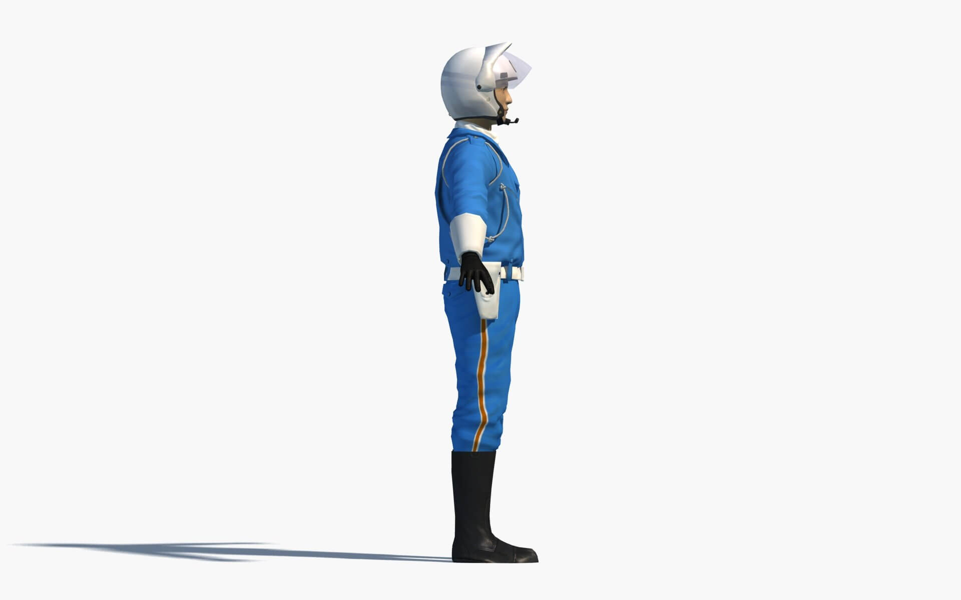 Japanese Traffic Police 0003 - 3D Model by tomoplace