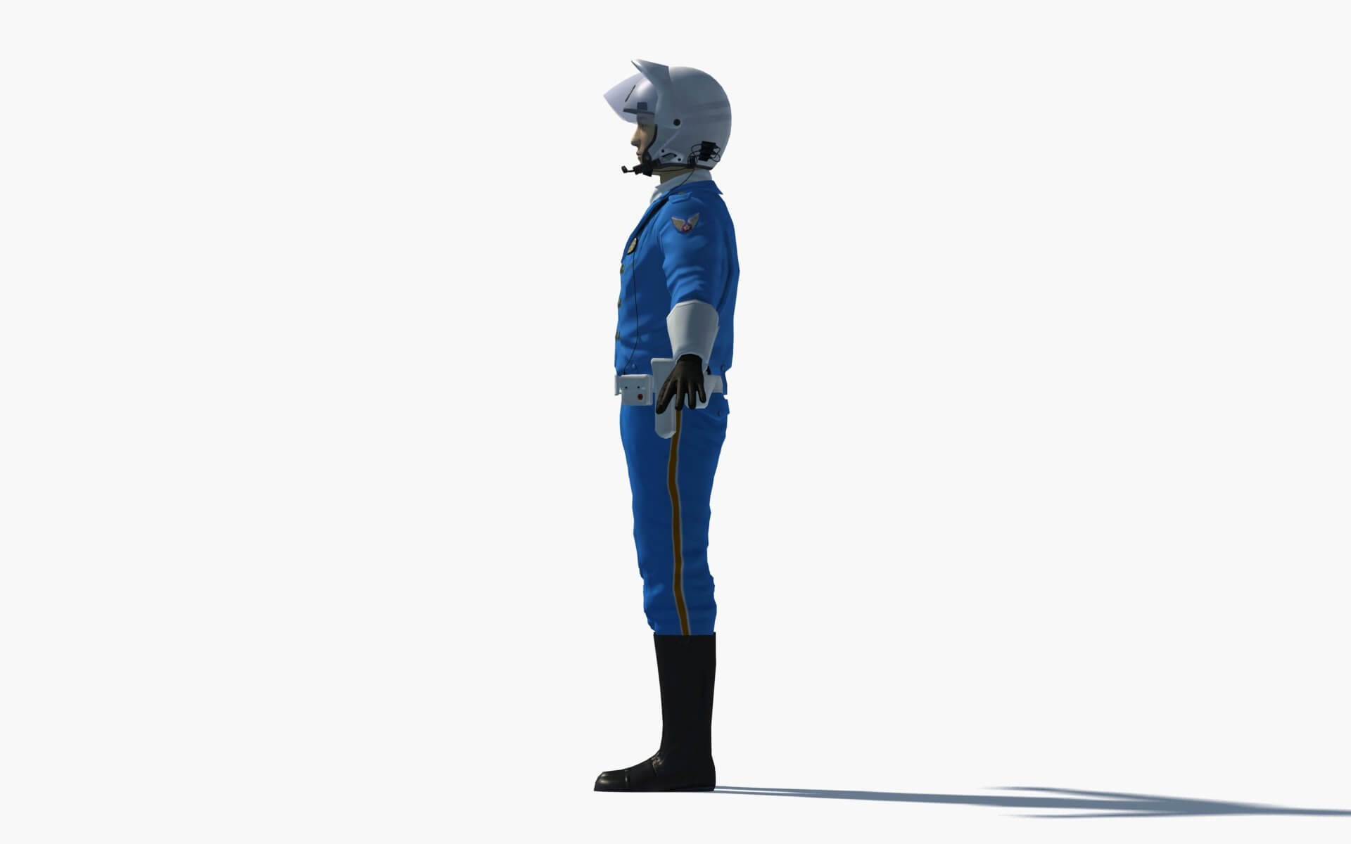 Japanese Traffic Police 0003 - 3D Model by tomoplace