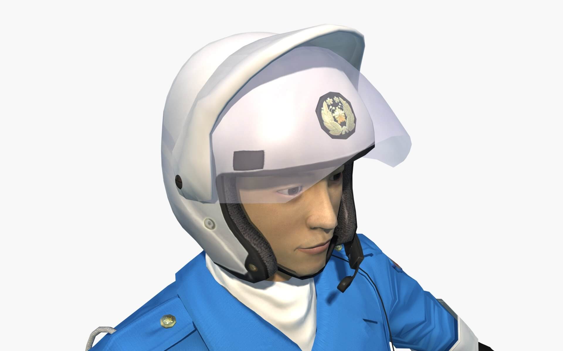 Japanese Traffic Police 0003 - 3D Model by tomoplace