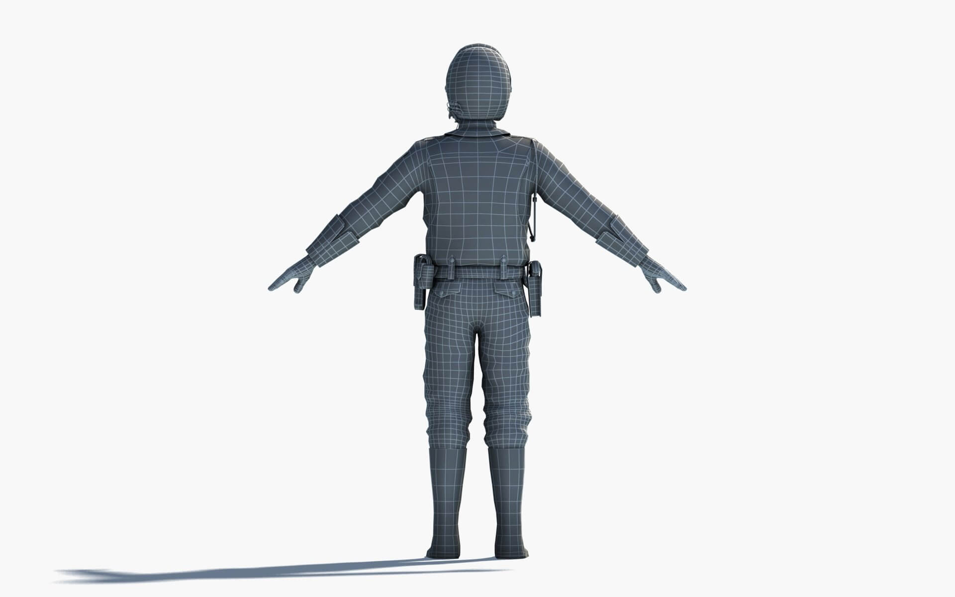 Japanese Traffic Police 0003 - 3D Model by tomoplace