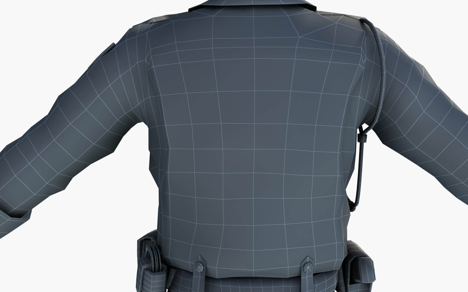 Japanese Traffic Police 0003 - 3D Model by tomoplace