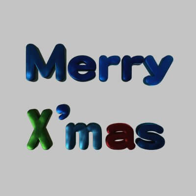 Merry Christmas - 3D Model by tomoplace