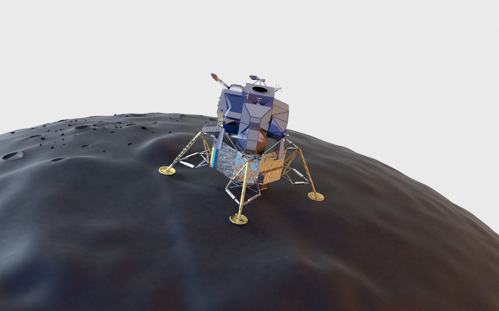 Moon Lander - 3D Model by tomoplace