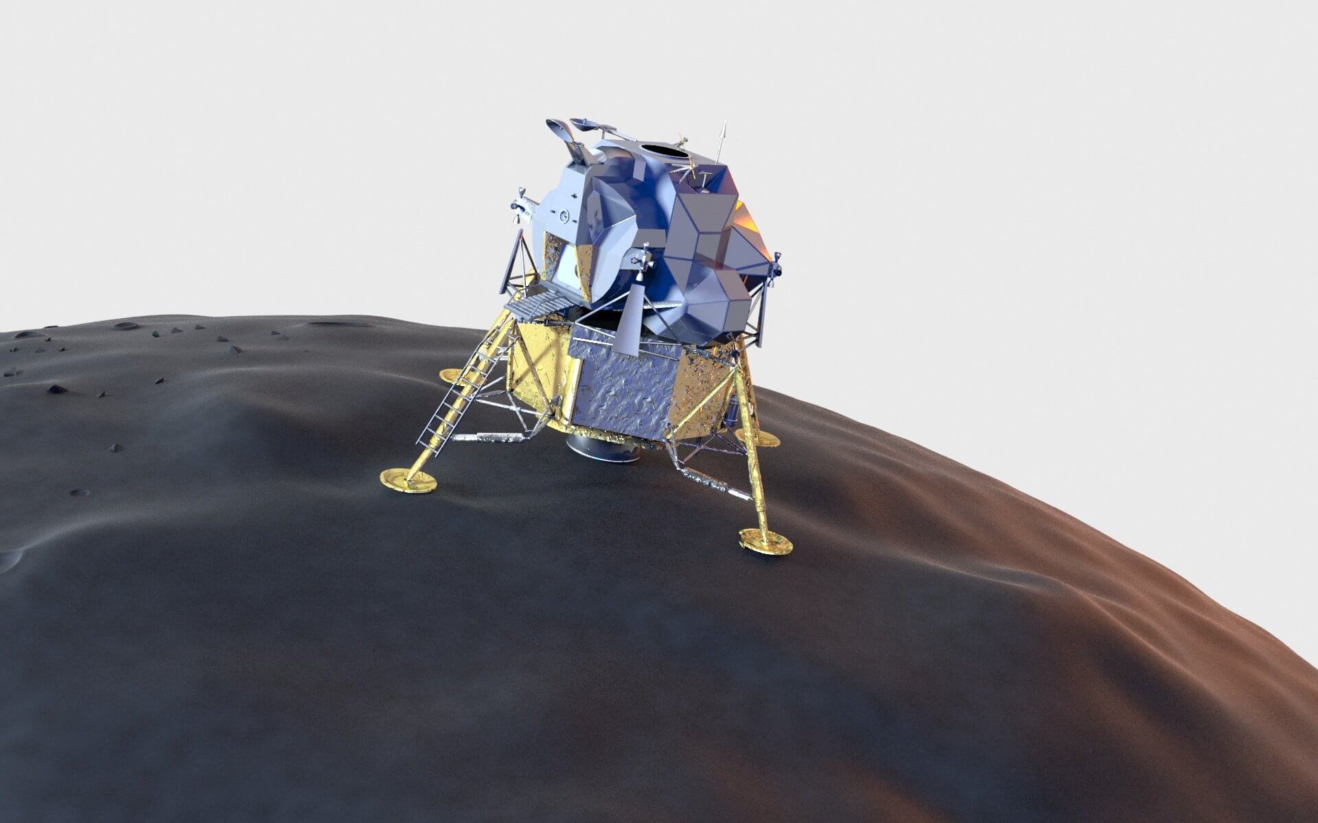 Moon Lander - 3D Model by tomoplace