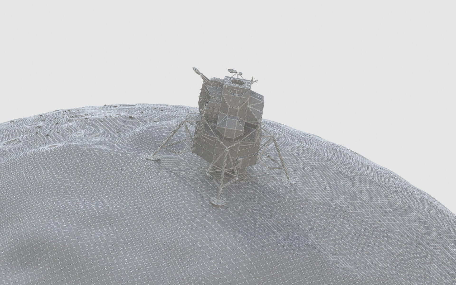 Moon Lander - 3D Model by tomoplace