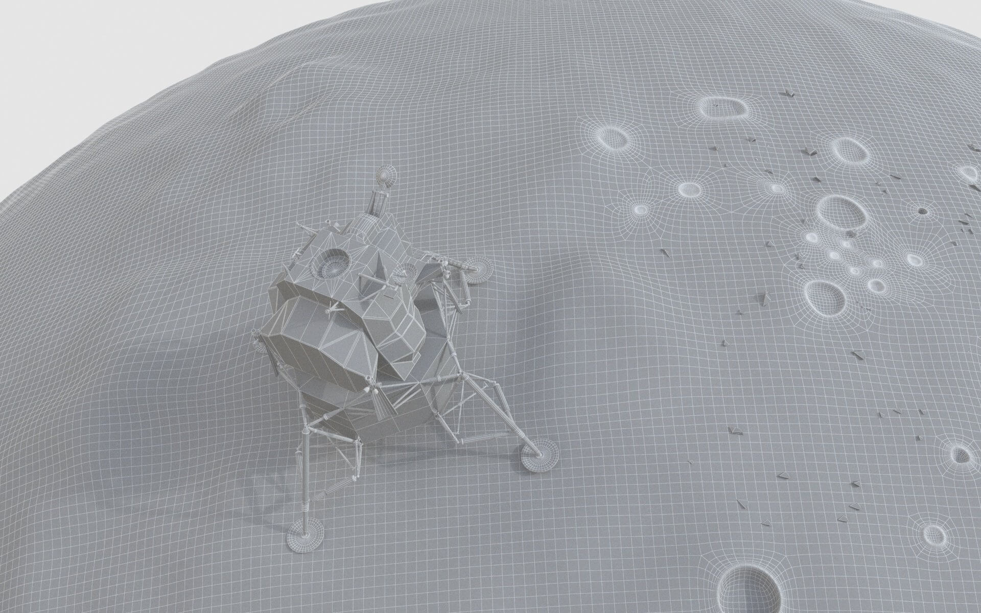 Moon Lander - 3D Model by tomoplace