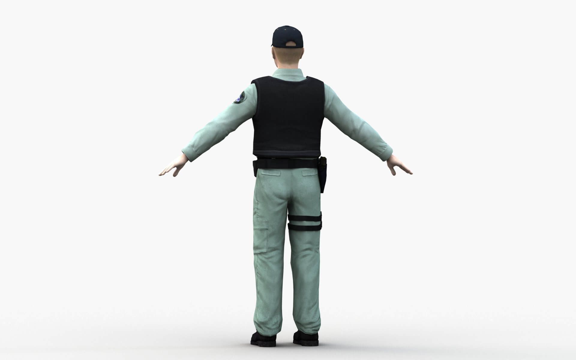 Police Officer 0016 - 3D Model by tomoplace