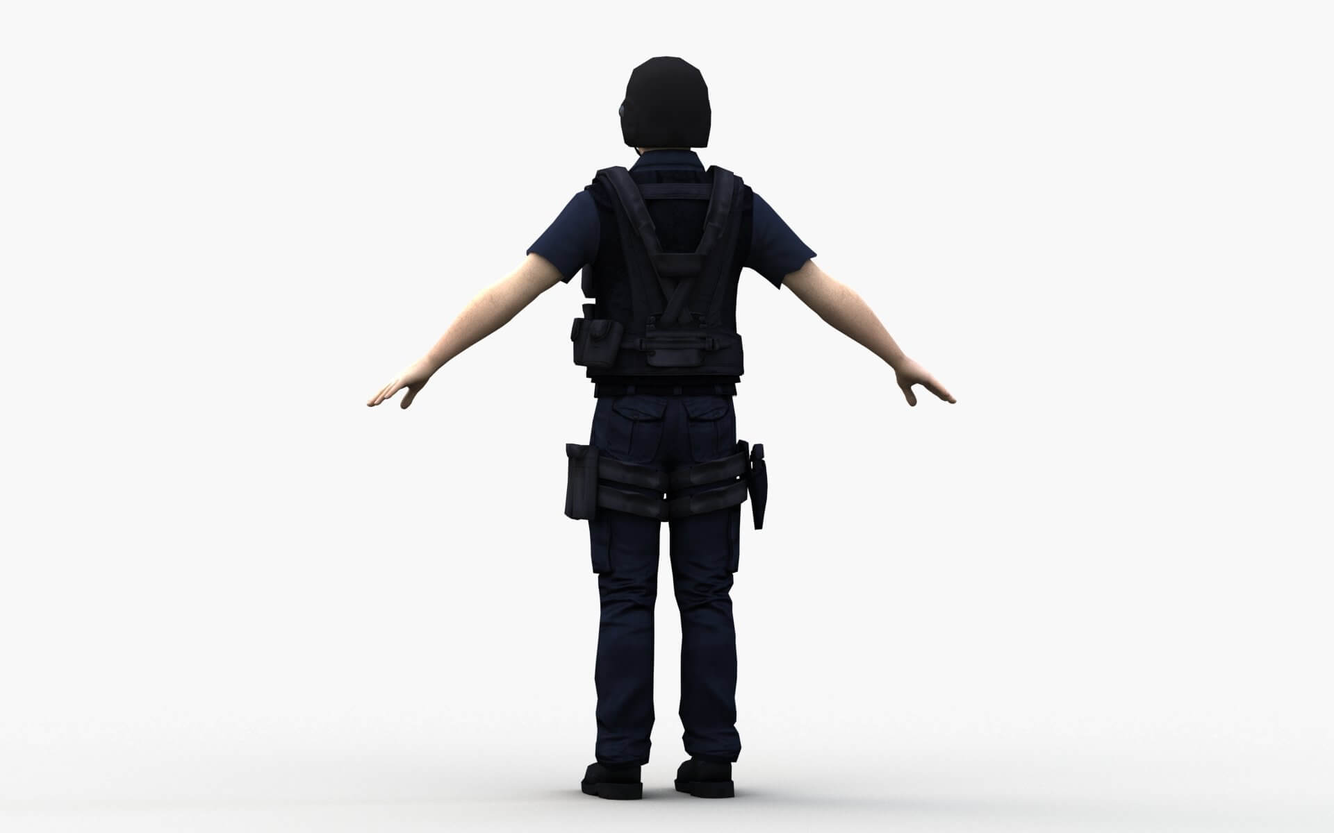 Police Officer 0083 - 3D Model by tomoplace