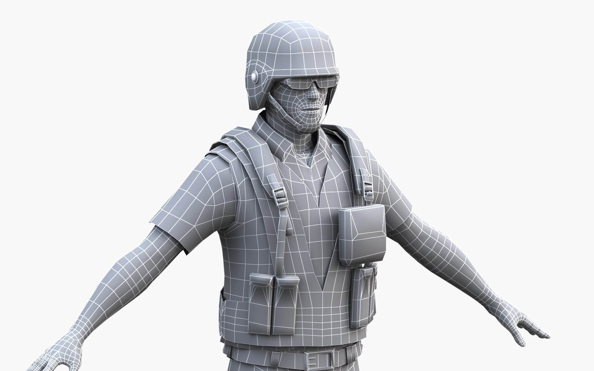 Police Officer 0083 - 3D Model by tomoplace