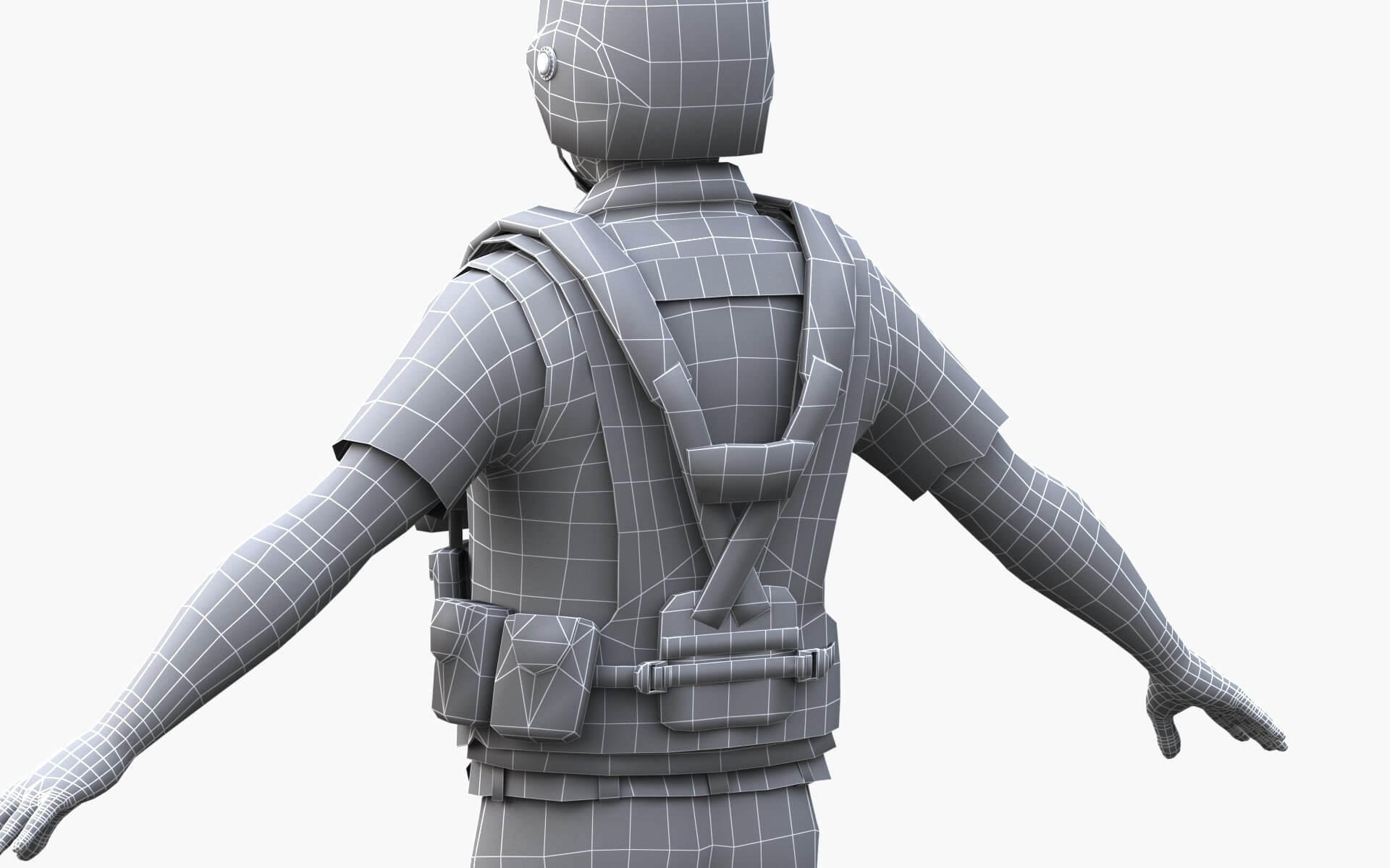 Police Officer 0083 - 3D Model by tomoplace