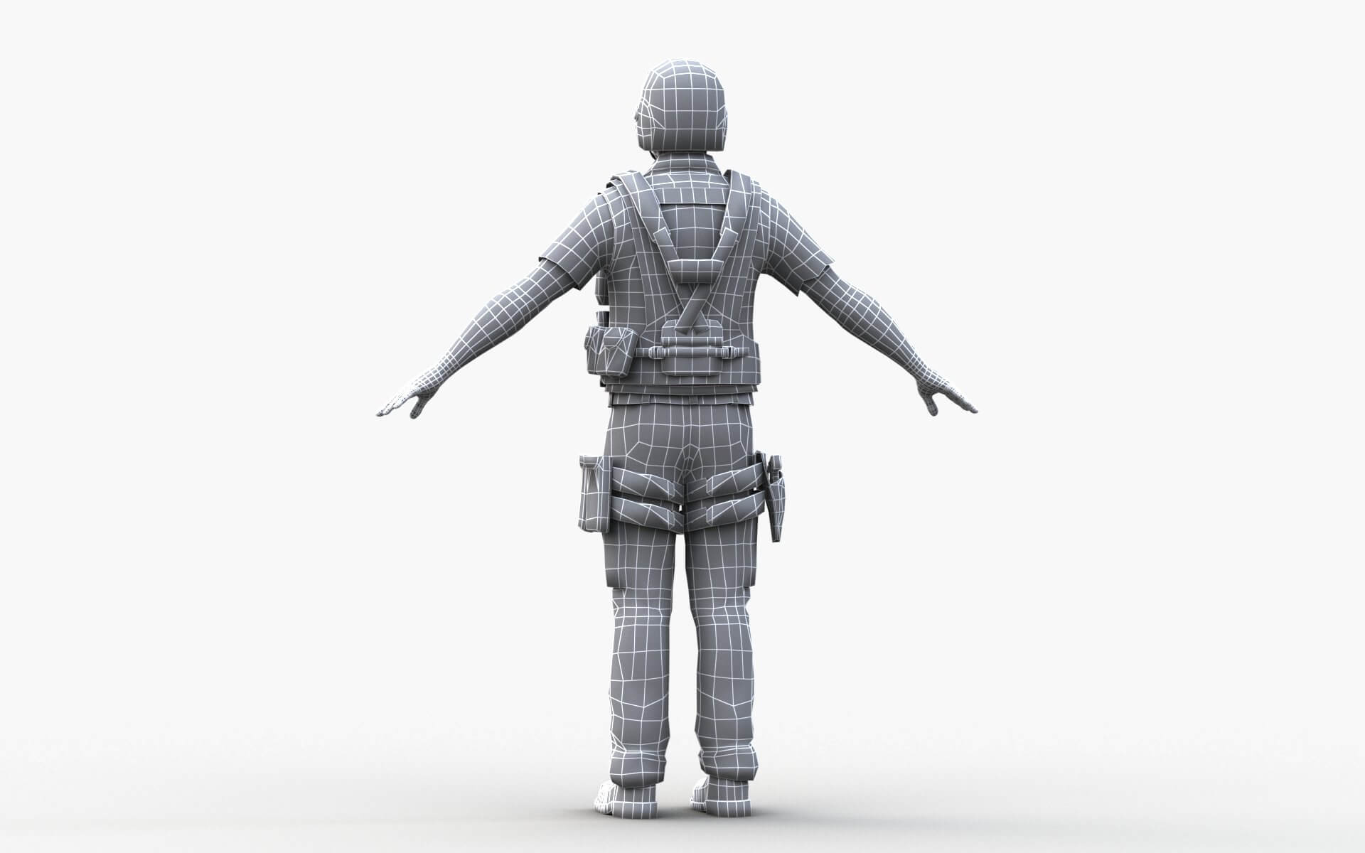 Police Officer 0083 - 3D Model by tomoplace