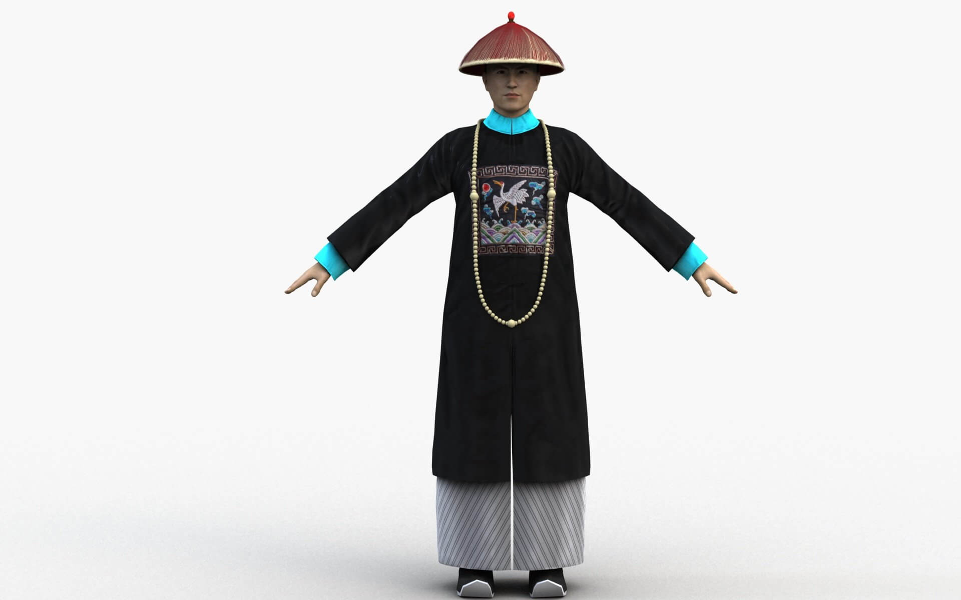 Qing Dynasty Official - 3D Model by tomoplace