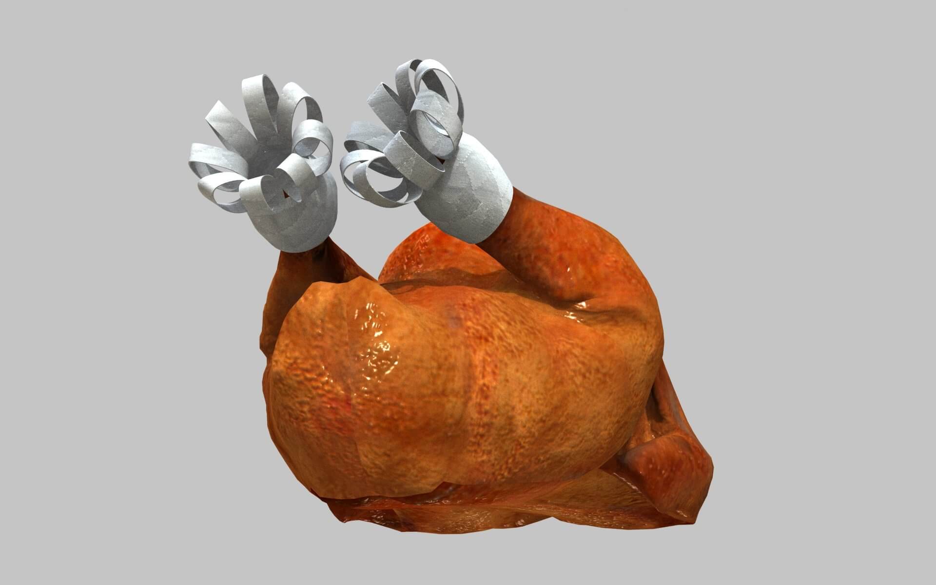 Roasted Turkey - 3D Model by tomoplace