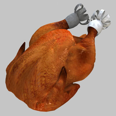 Roasted Turkey - 3D Model by tomoplace