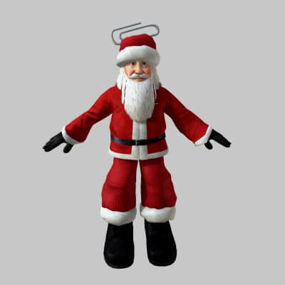 Santa Claus Doll 004 - 3D Model by tomoplace