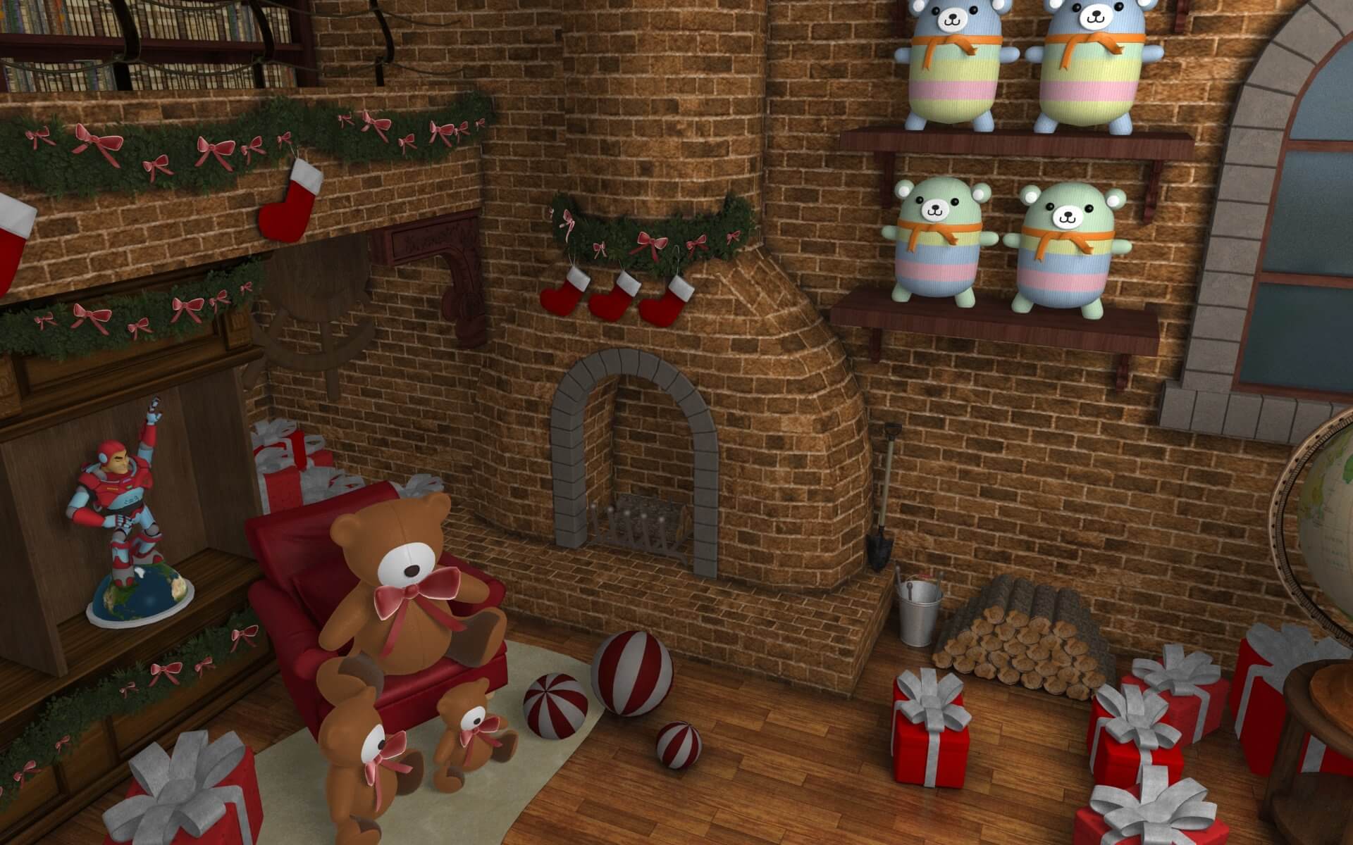 Santa Workshop - 3D Model by tomoplace