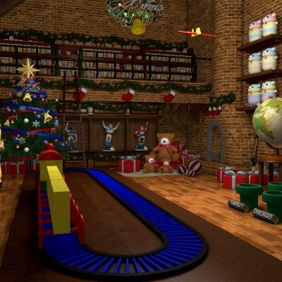 Santa Workshop - 3D Model by tomoplace