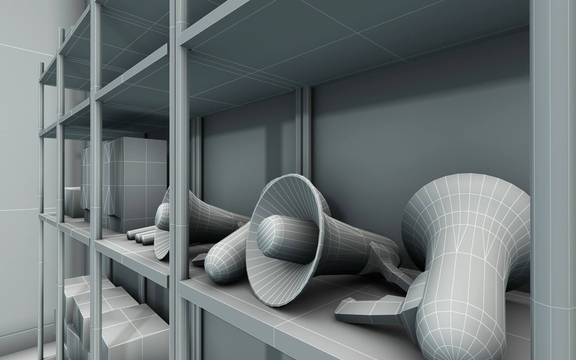 School Storage Room - 3D Model by tomoplace