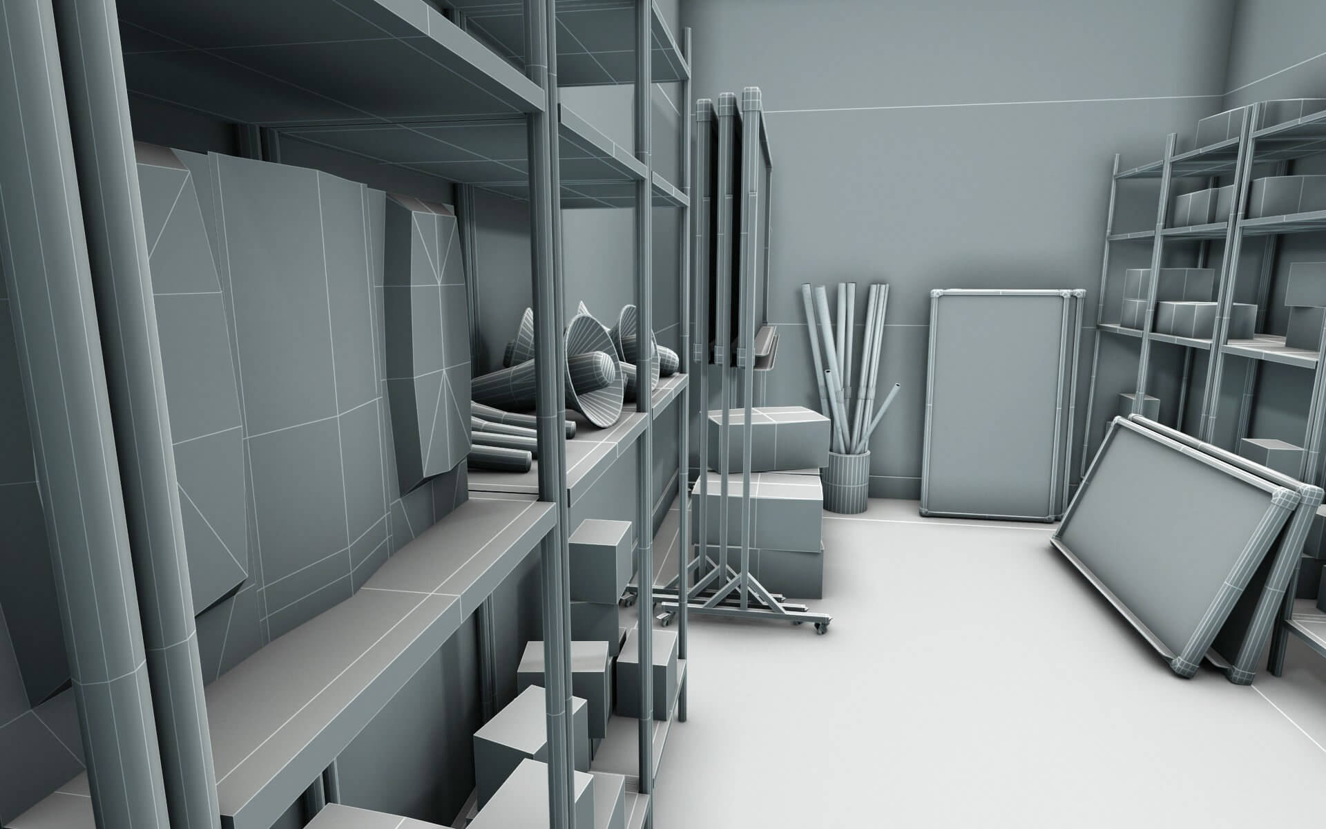 School Storage Room - 3D Model by tomoplace