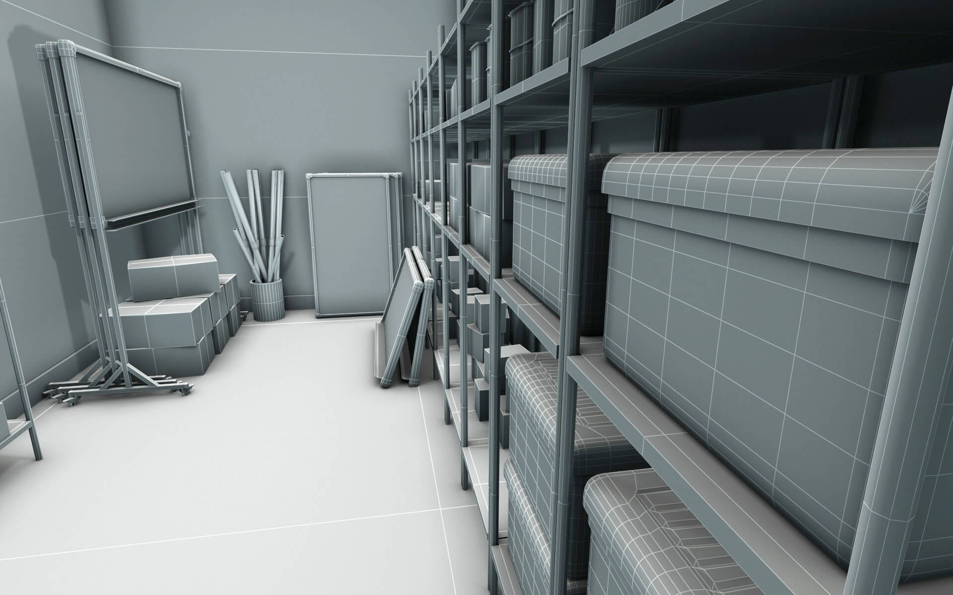 School Storage Room - 3D Model by tomoplace