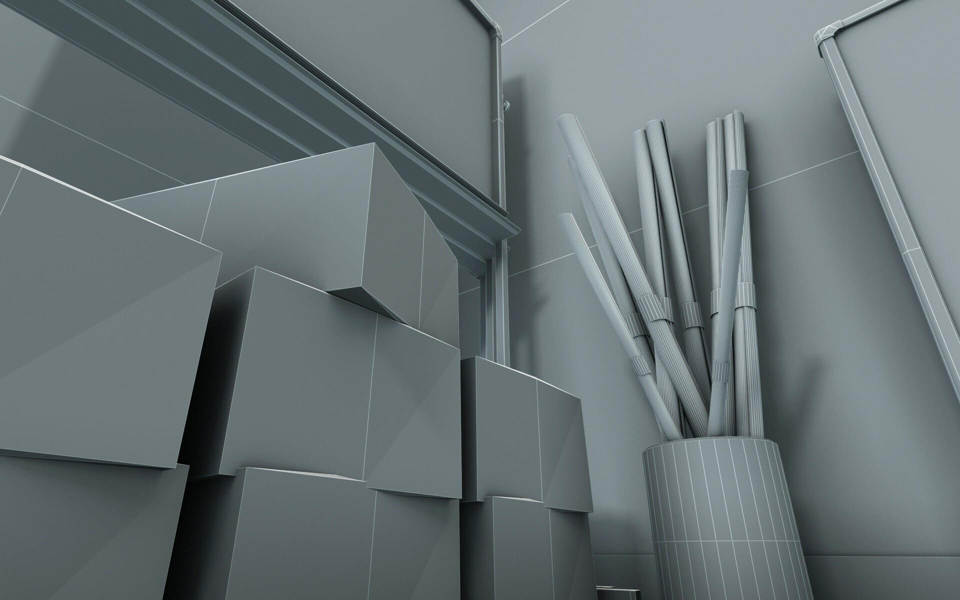 School Storage Room - 3D Model by tomoplace