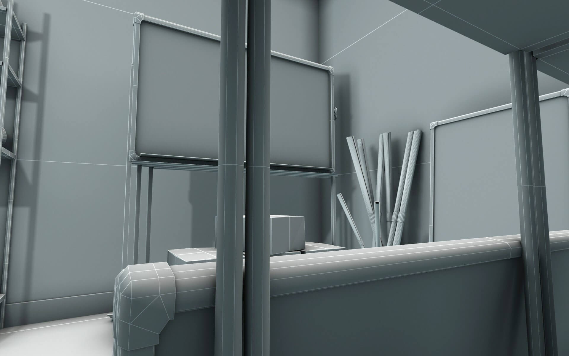 School Storage Room - 3D Model by tomoplace
