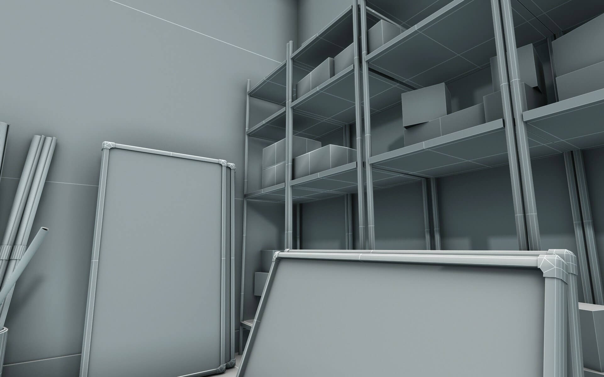 School Storage Room - 3D Model by tomoplace