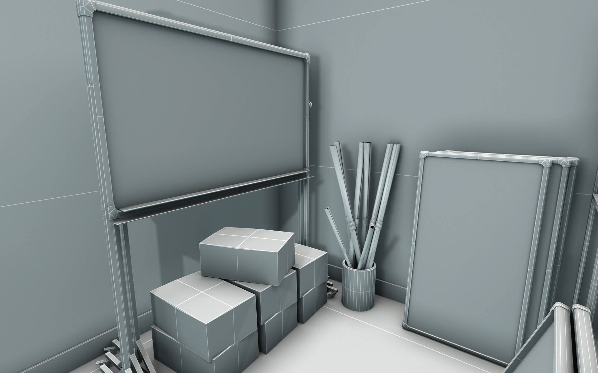 School Storage Room - 3D Model by tomoplace