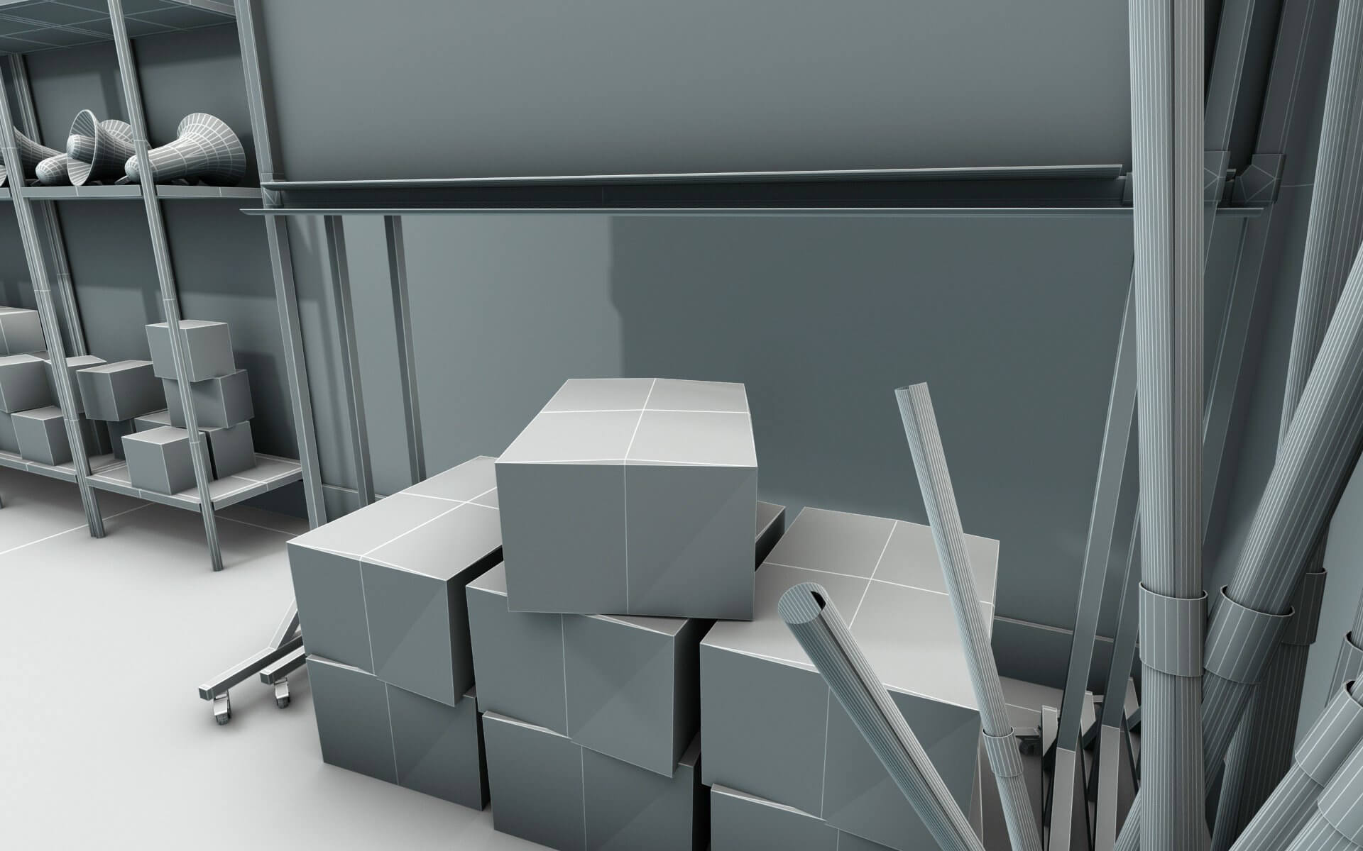 School Storage Room - 3D Model by tomoplace