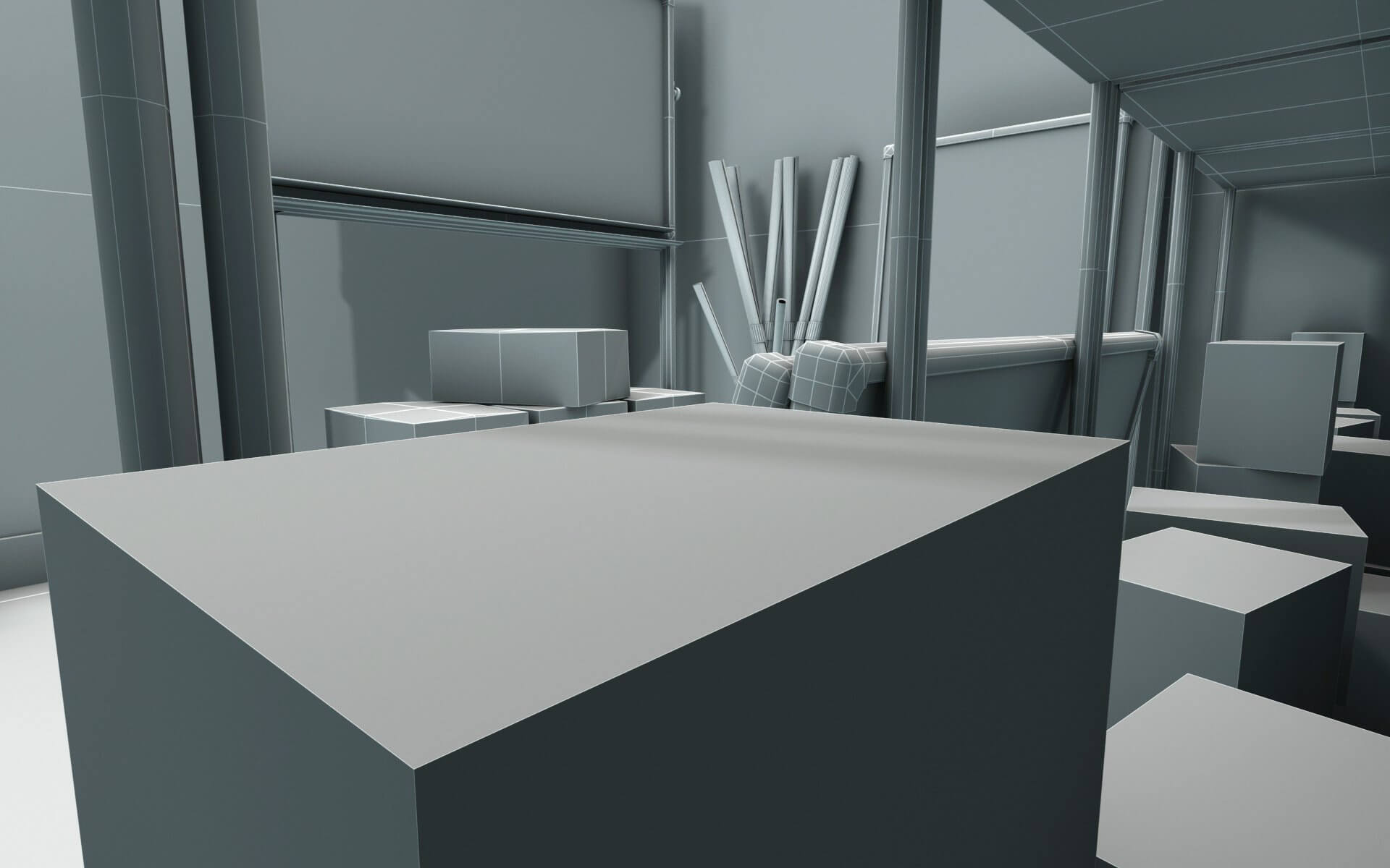 School Storage Room - 3D Model by tomoplace