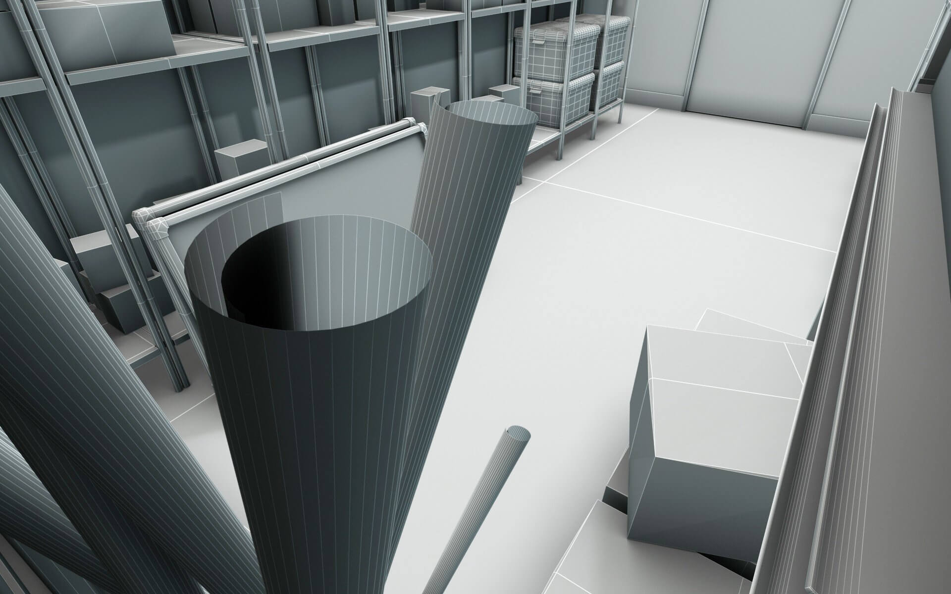 School Storage Room - 3D Model by tomoplace