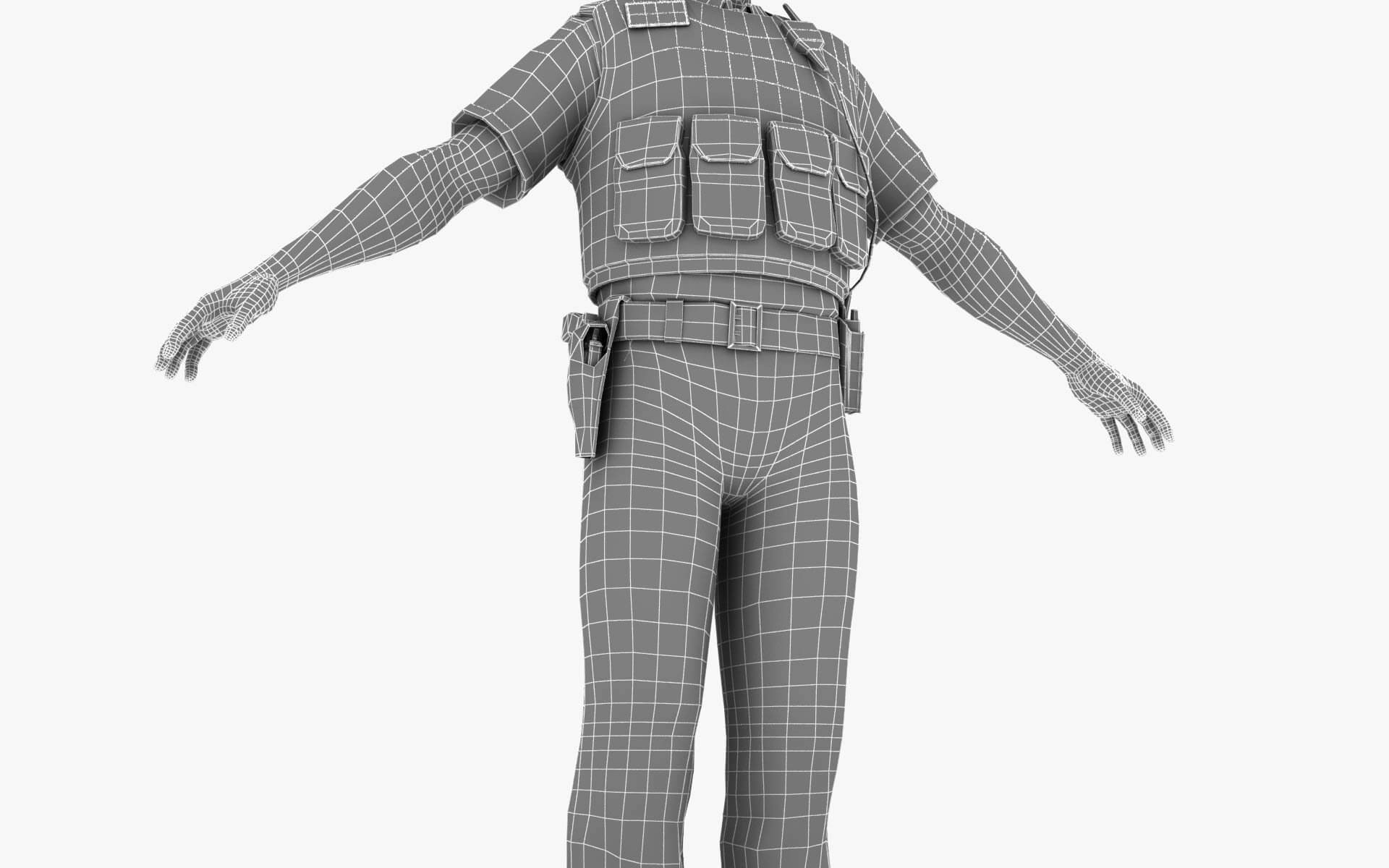 Security Guard - 3D Model by tomoplace