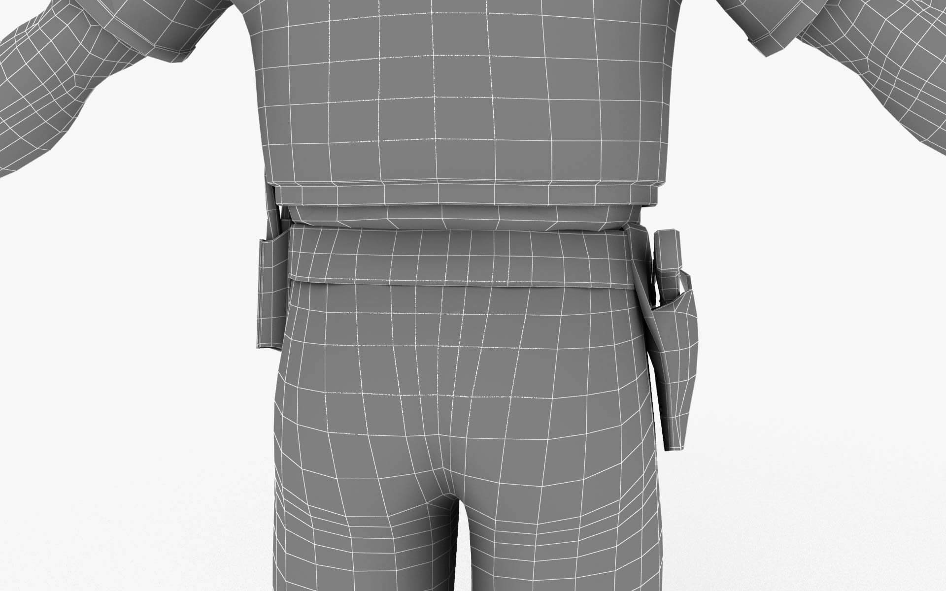 Security Guard - 3D Model by tomoplace