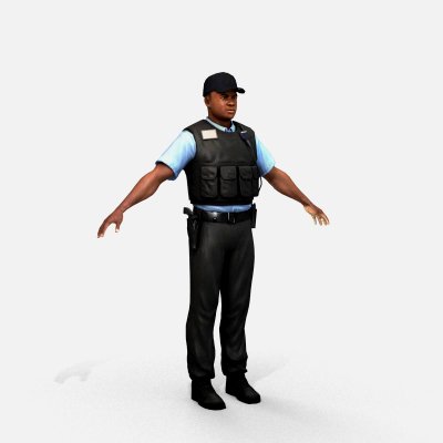 Security Guard - 3D Model by tomoplace